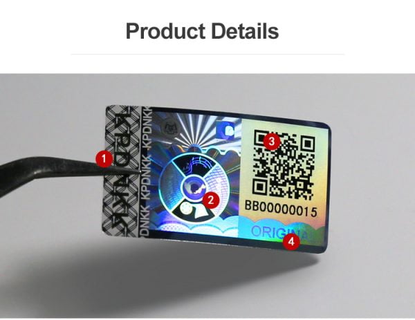 Serial Number QR Hologram Sticker - Suzhou Image Technology