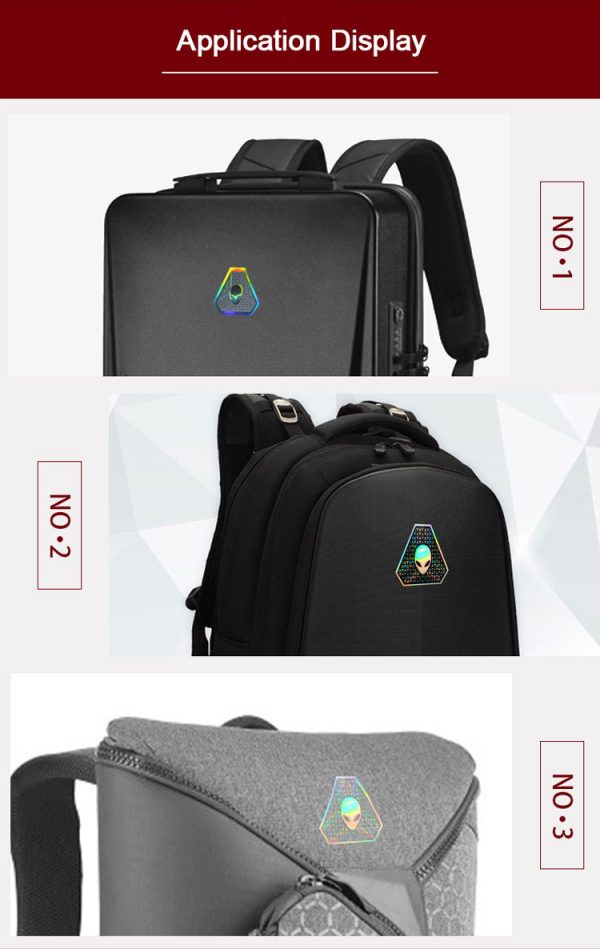 Backpack Nameplate Label with 3D Dynamic Effect - SZIMAGE