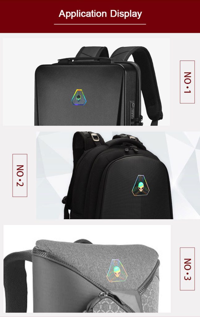 Backpack Nameplate Label with 3D Dynamic Effect - SZIMAGE