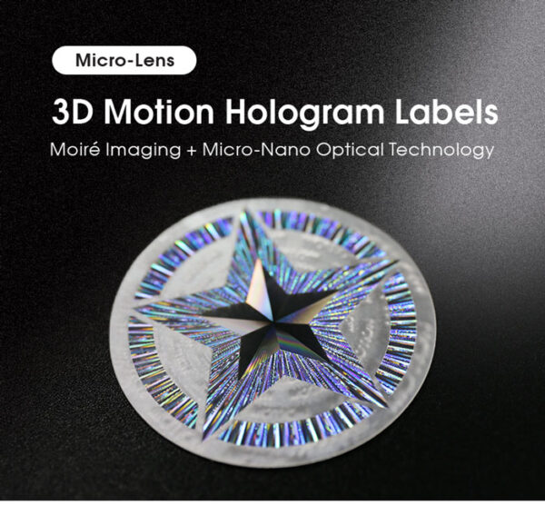 3D Hologram Motion Label for Brand Protection and Enhancement