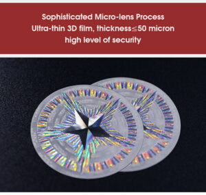 3D Hologram Motion Label for Brand Protection and Enhancement