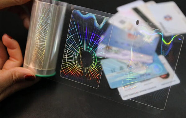 Which Cards Use Hologram ID Overlays for Security Protection?
